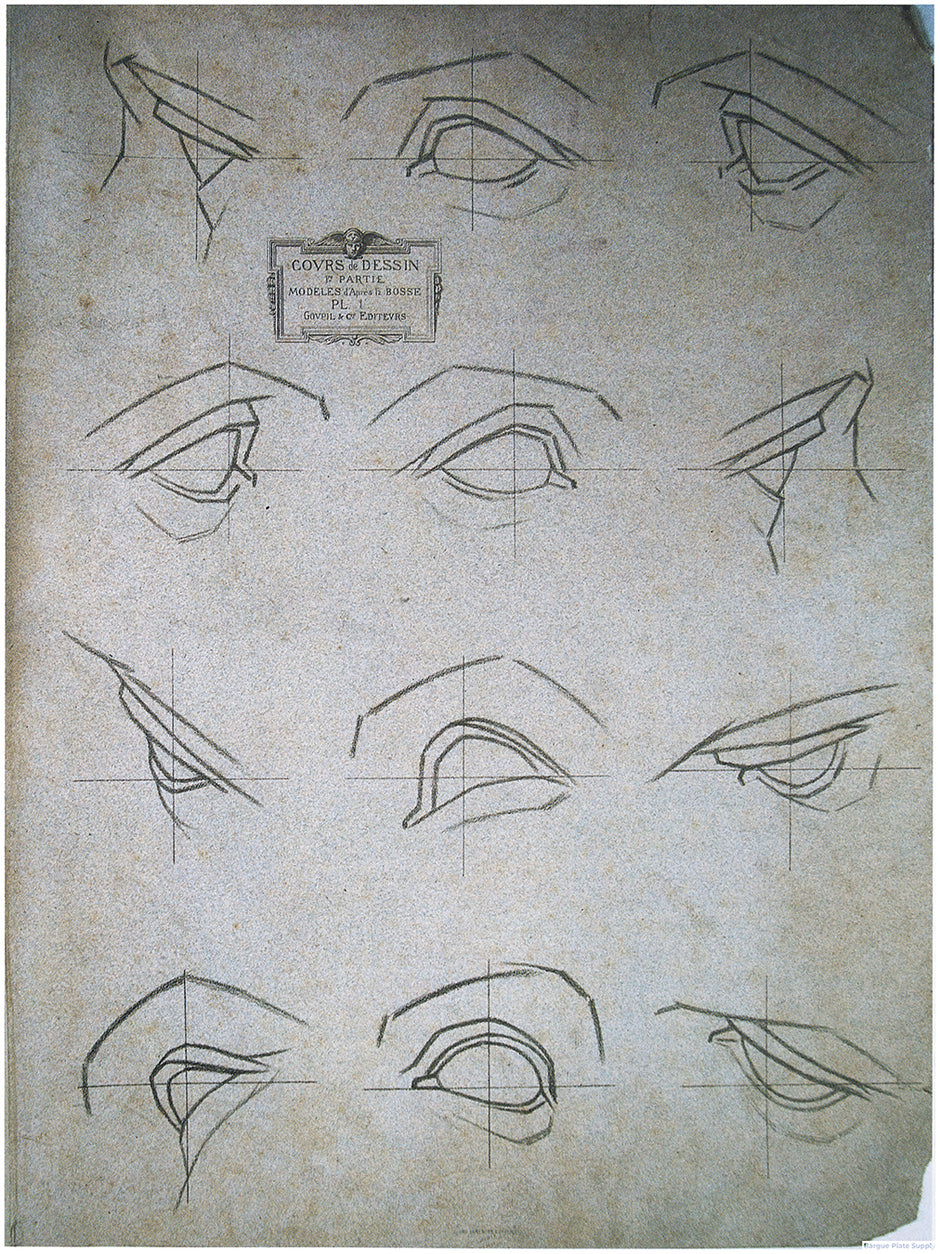 Bargue Plates. Part I. Drawings After Casts (Modèles D'après La Bosse ...