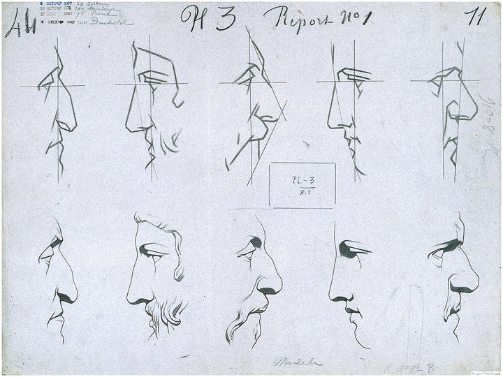 Bargue Plates. Part I. Drawings After Casts (Modèles D'après La Bosse ...