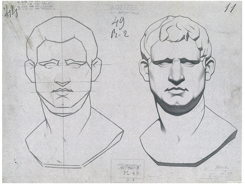 High Resolution Charles Bargue Drawing Course Plates – Bargue Plate Supply