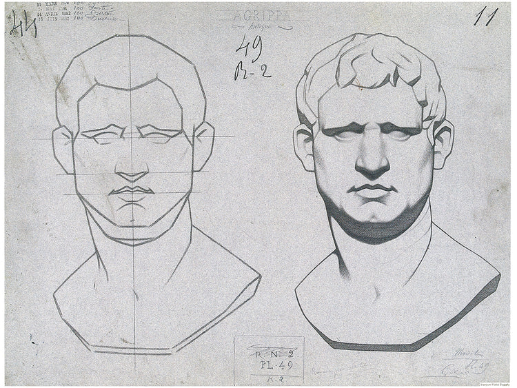 High Resolution Charles Bargue Drawing Course Plates – Bargue Plate Supply